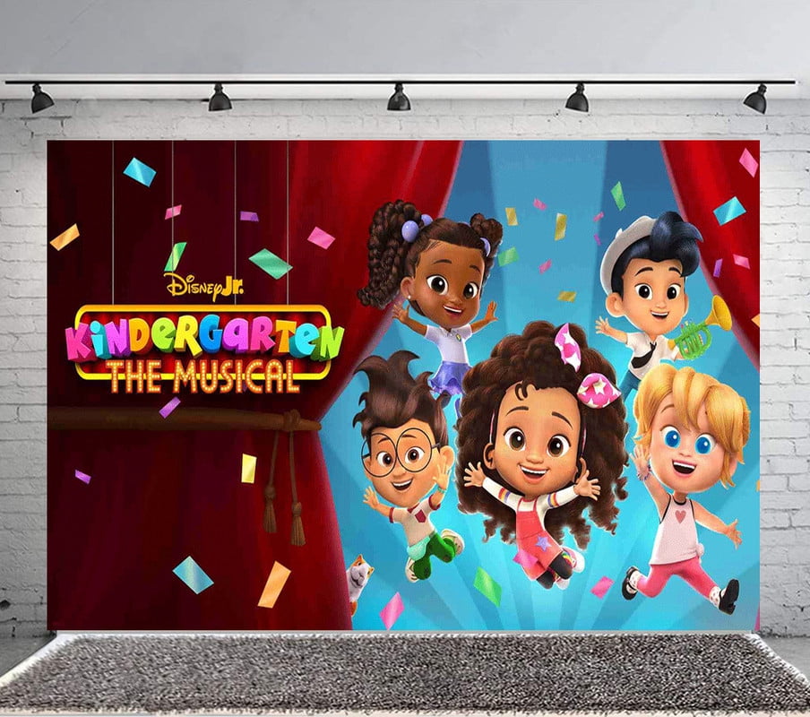 Kindergarten The Musical Backdrop Banner Party Supplies Poster Movie ...