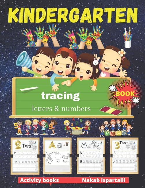 Kindergarten Tracing Letters and Numbers Book: number tracing books for ...