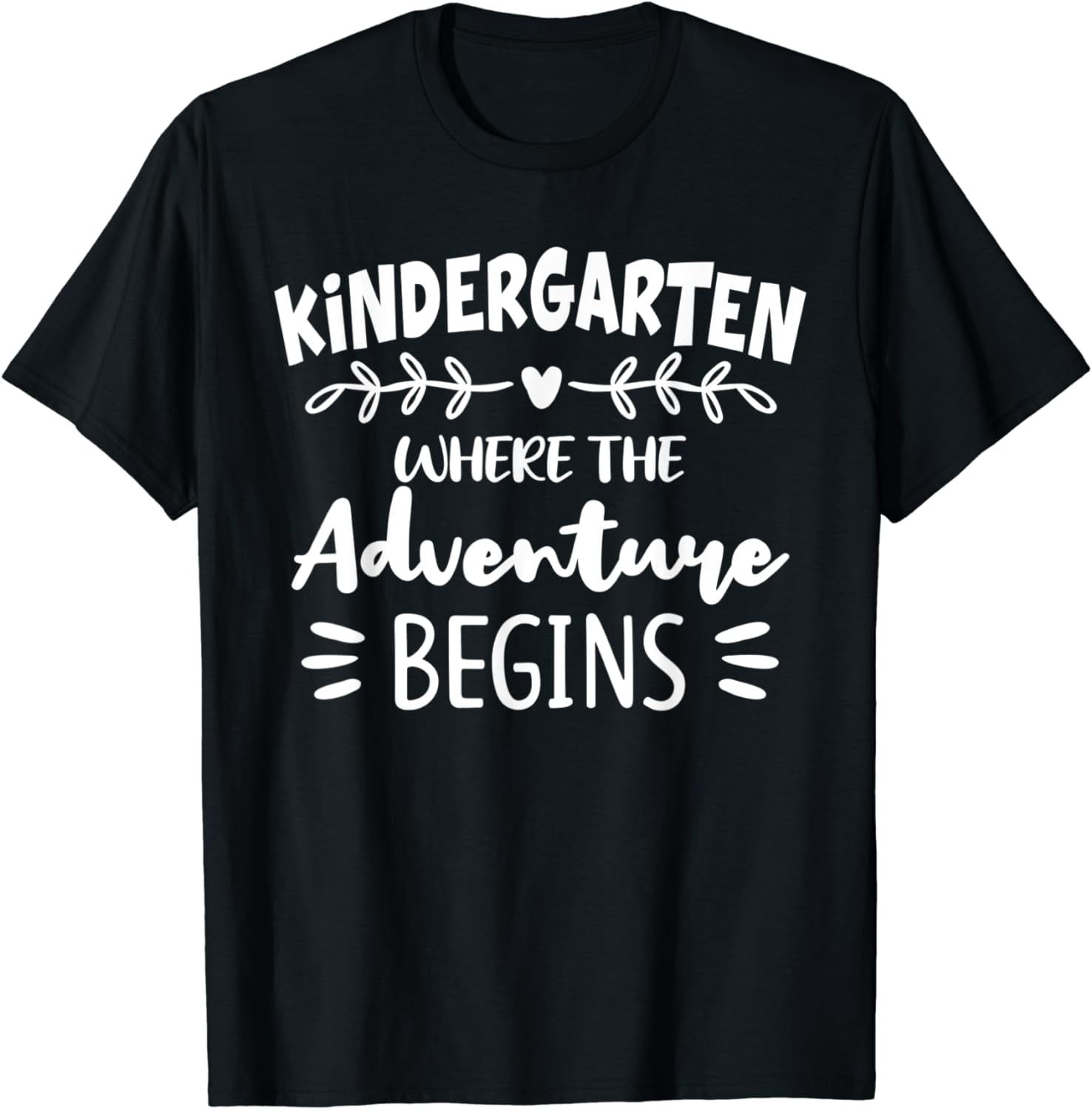 Kindergarten Where The Adventure Begins Short T-Shirt - Walmart.com