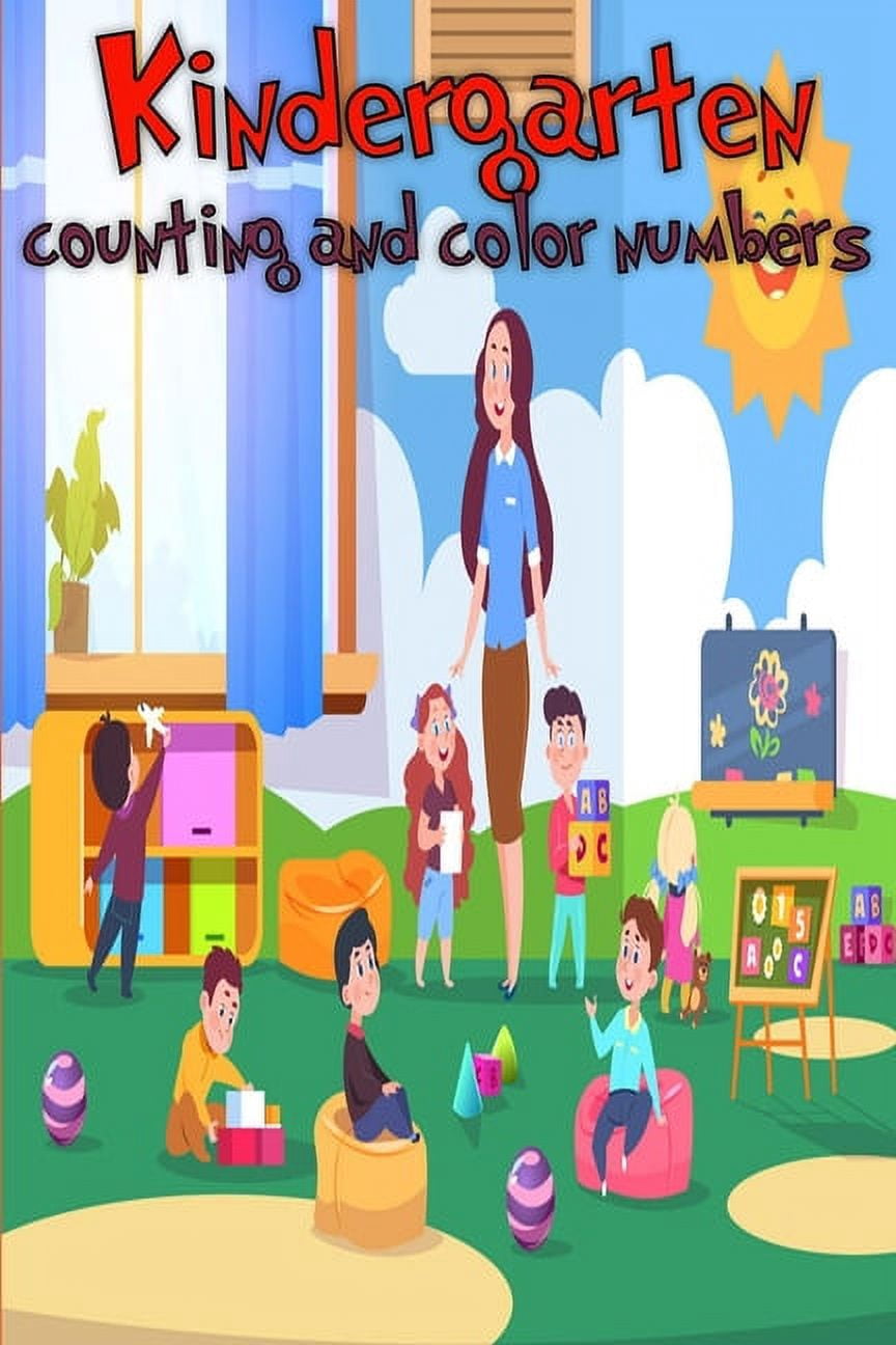 Kindergarten counting and color number : Book for kids, preschool and ...
