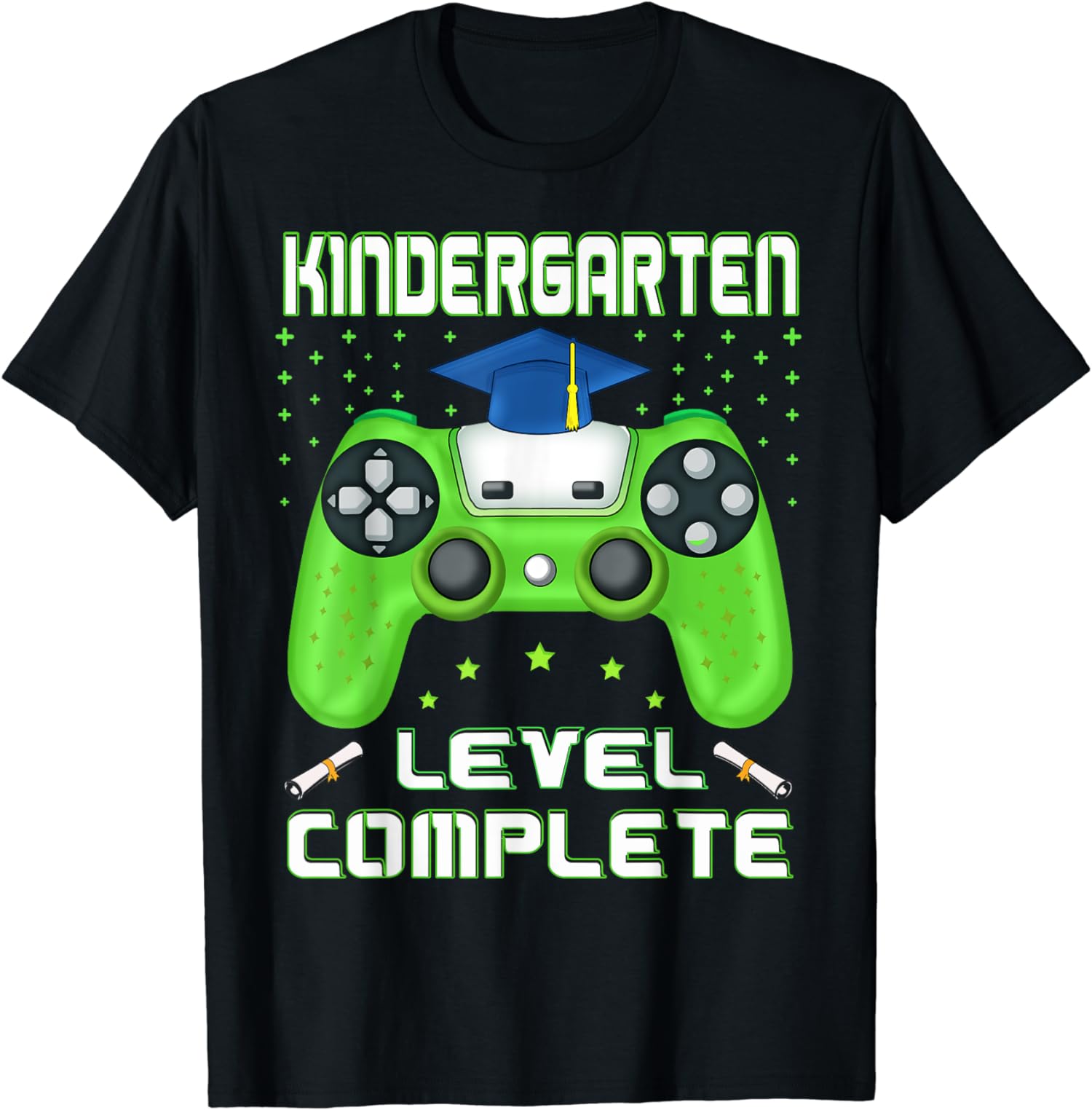 Kindergarten graduation Level Complete gamer class 2024 kids T-Shirt ...