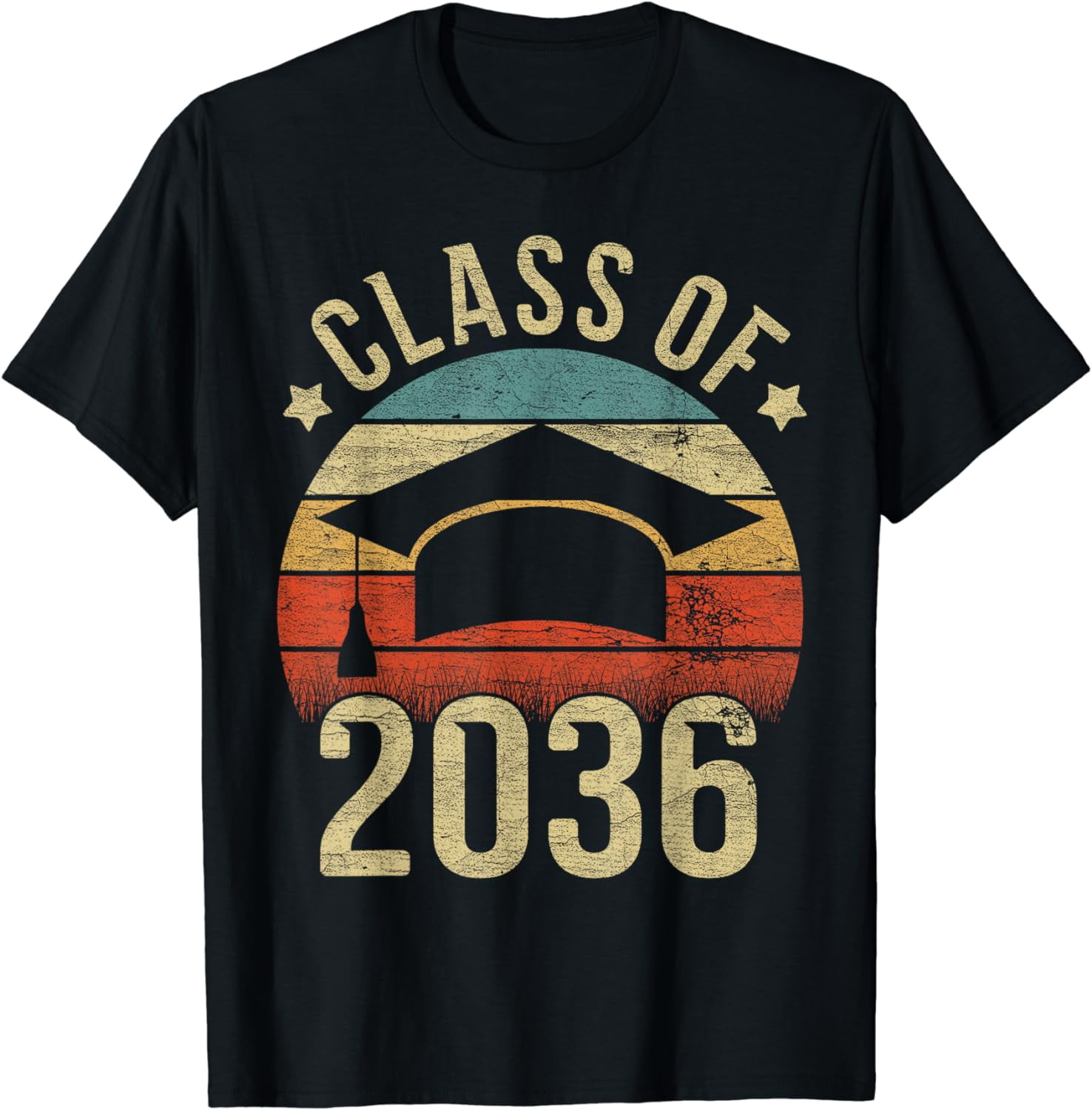 Kindergarten to graduation class of 2036 grow with me T-Shirt - Walmart.com