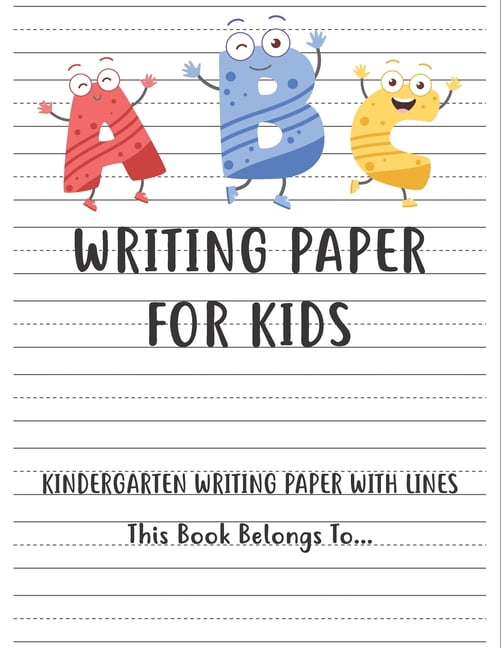 Kindergarten writing paper with lines Writing Paper for kids ...