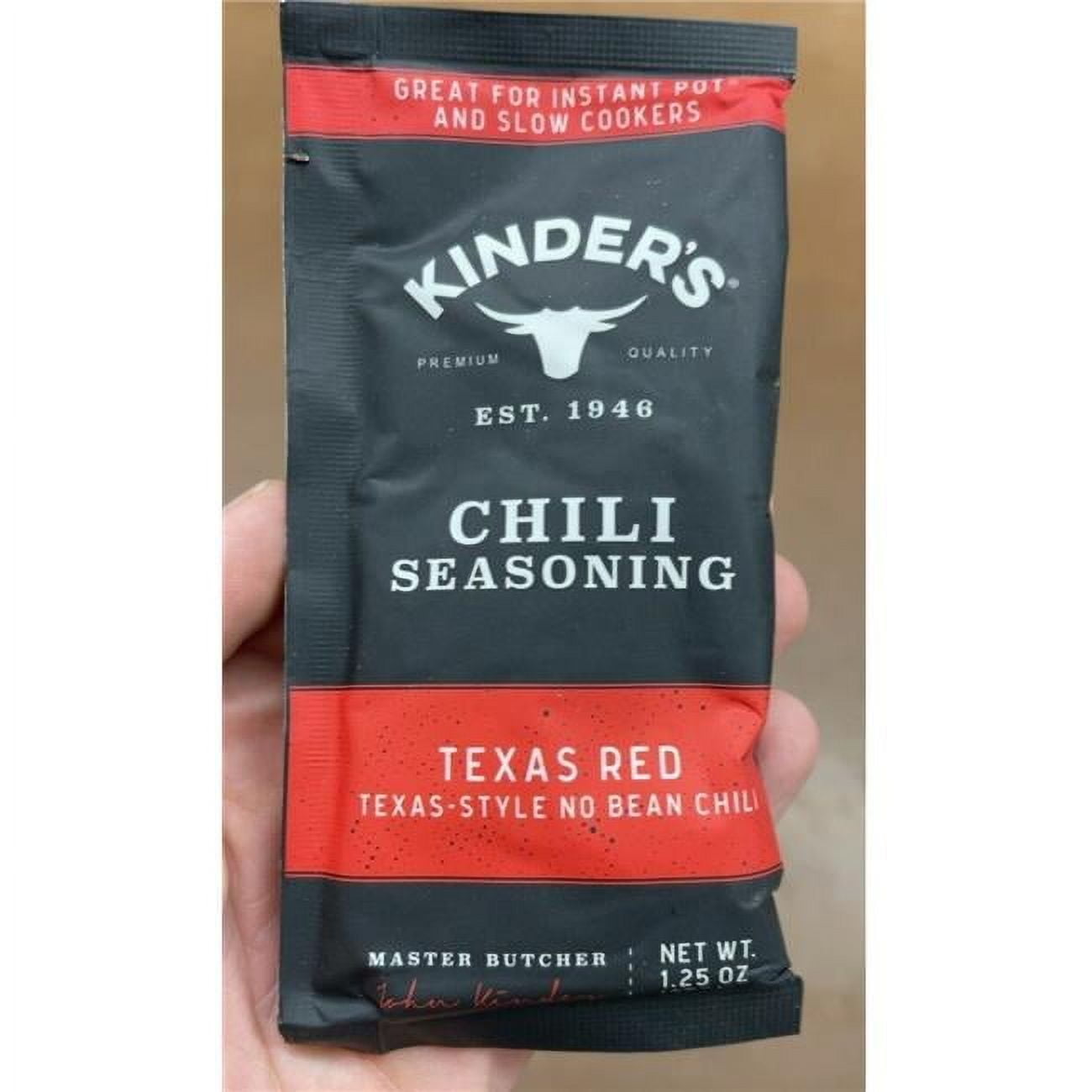 Kinders 1.25 oz Texas Red Chili Seasoning Mix - Pack of 15 - Walmart.com