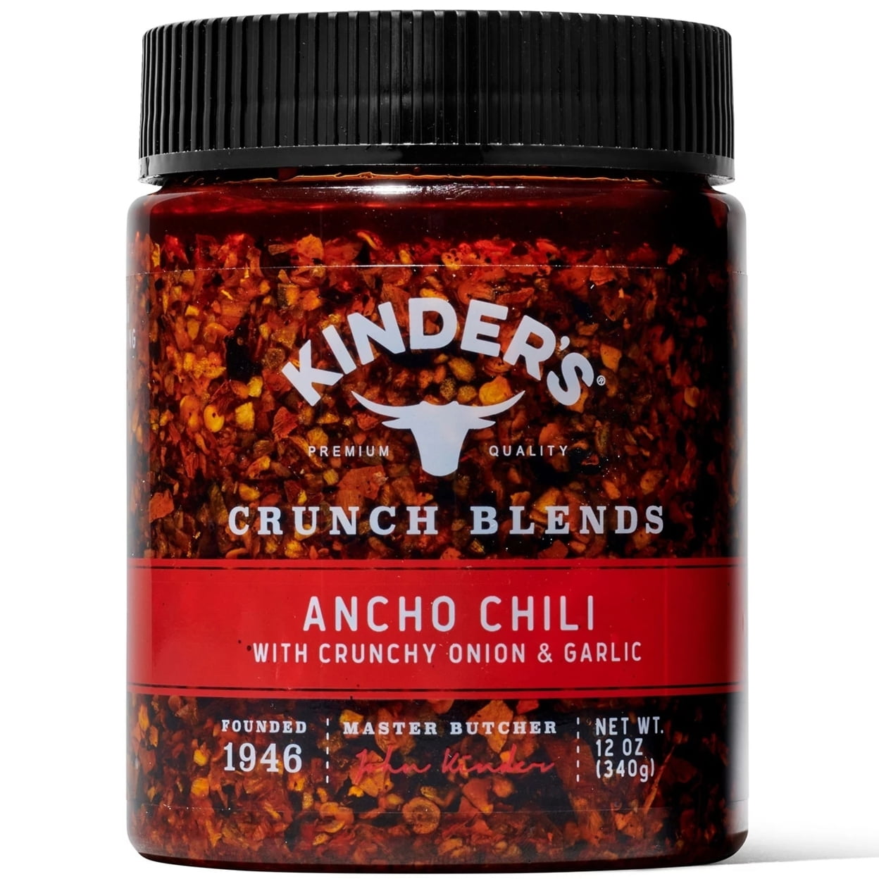 Kinders Crunch Blends Ancho Chili Topper in Spicy Oil, Perfect Dip (12 ...
