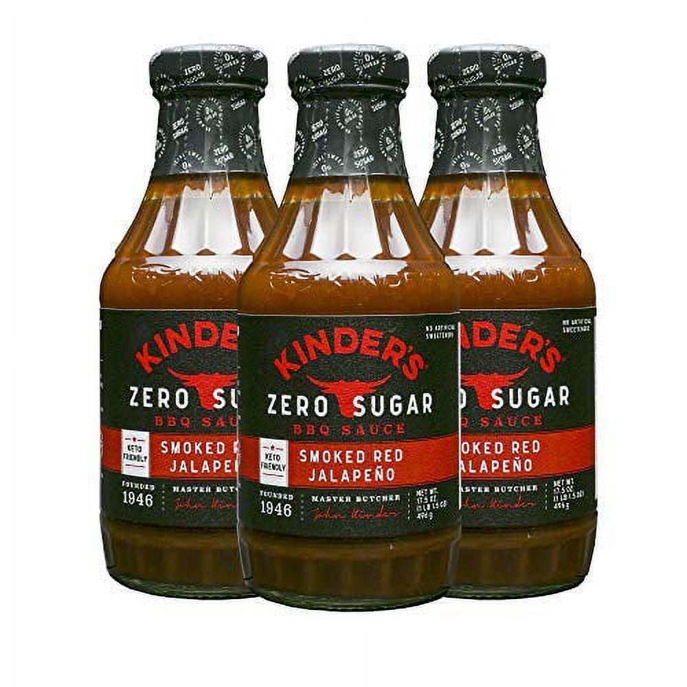Kinders Keto Friendly Zero Sugar Smoked Red Jalapeno Bbq Sauce, 17.5 Oz ...