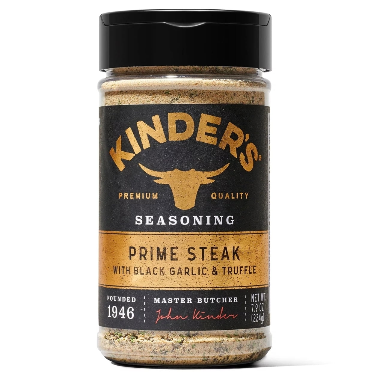 Kinder's Prime Steak Seasoning, Black Garlic, Truffle, Butter, 7.9 ...