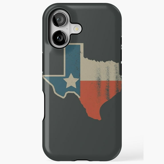 Kindhearted Texas Shape White Wood Map iPhone Case for iPhone 17 ...