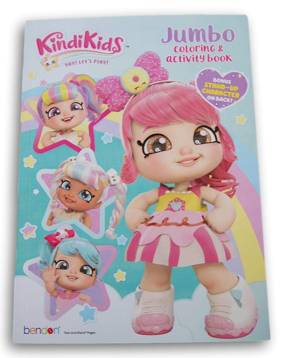 Kindi Kids Coloring and Activity Book with Bonus Stand-Up Character on ...