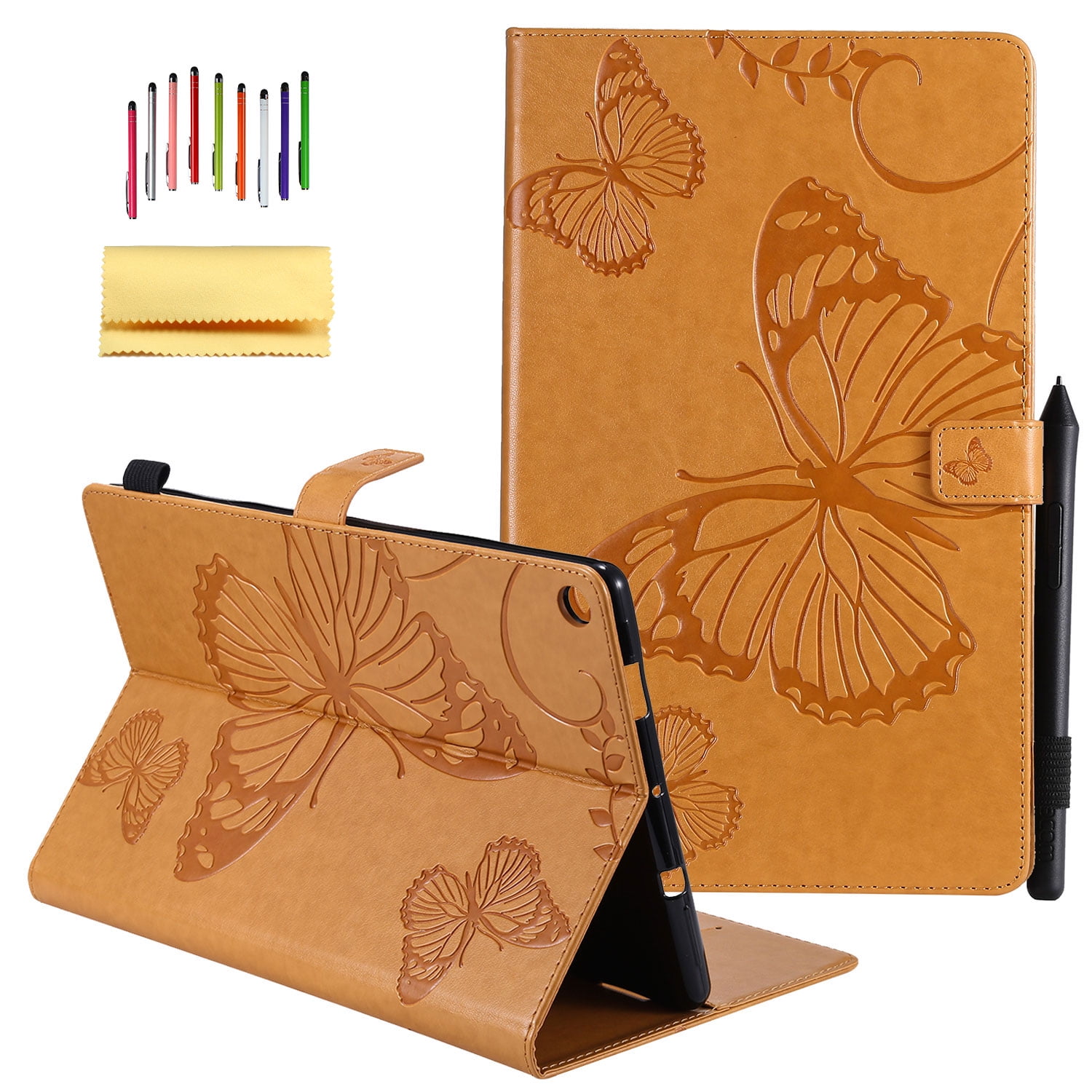 Kindle Fire HD 10 2017 Release Case, Allytech Embossed with Butterfly ...
