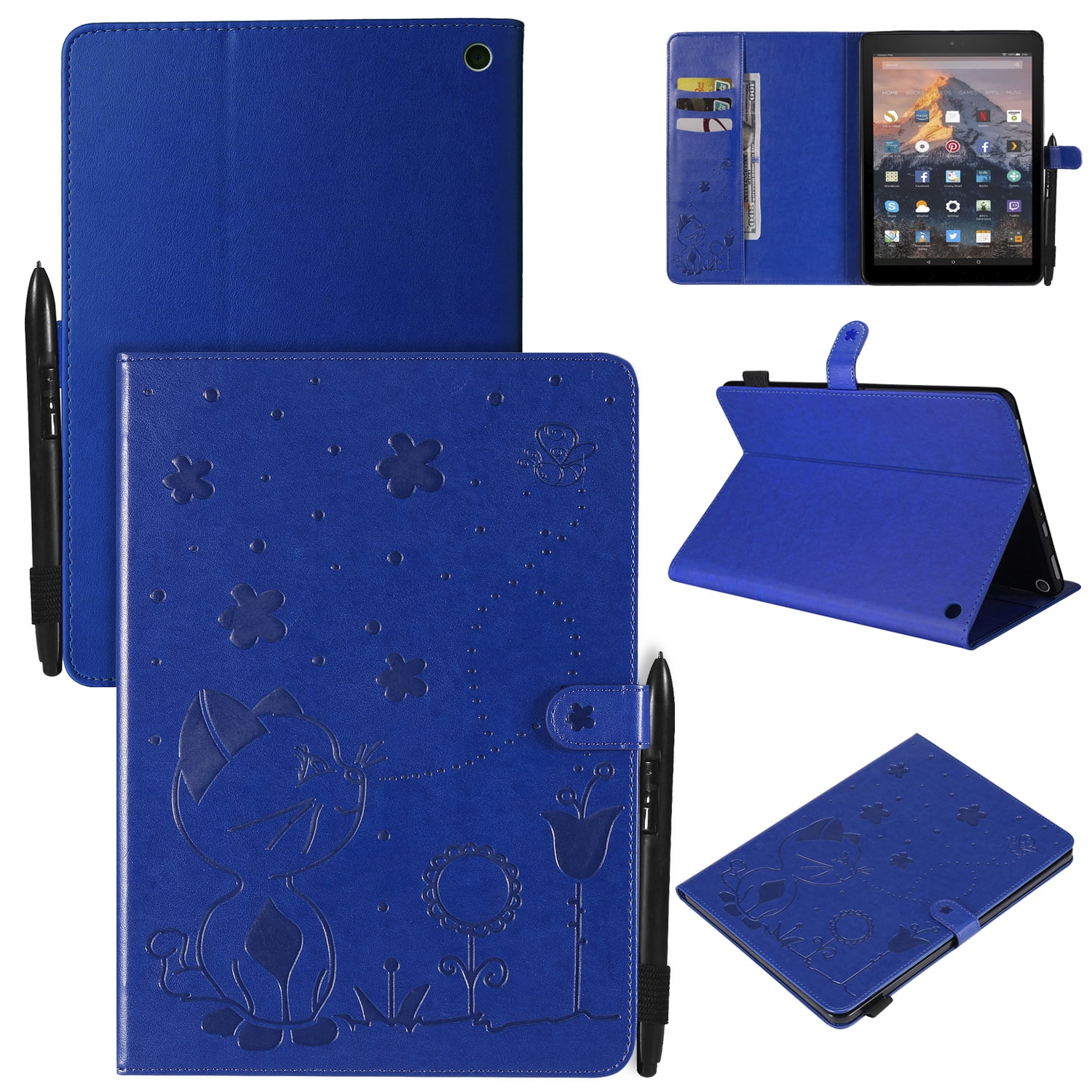 Kindle Fire HD 10 2021 Case, Dteck Flip Case Fits Kindle Fire HD 10 ...