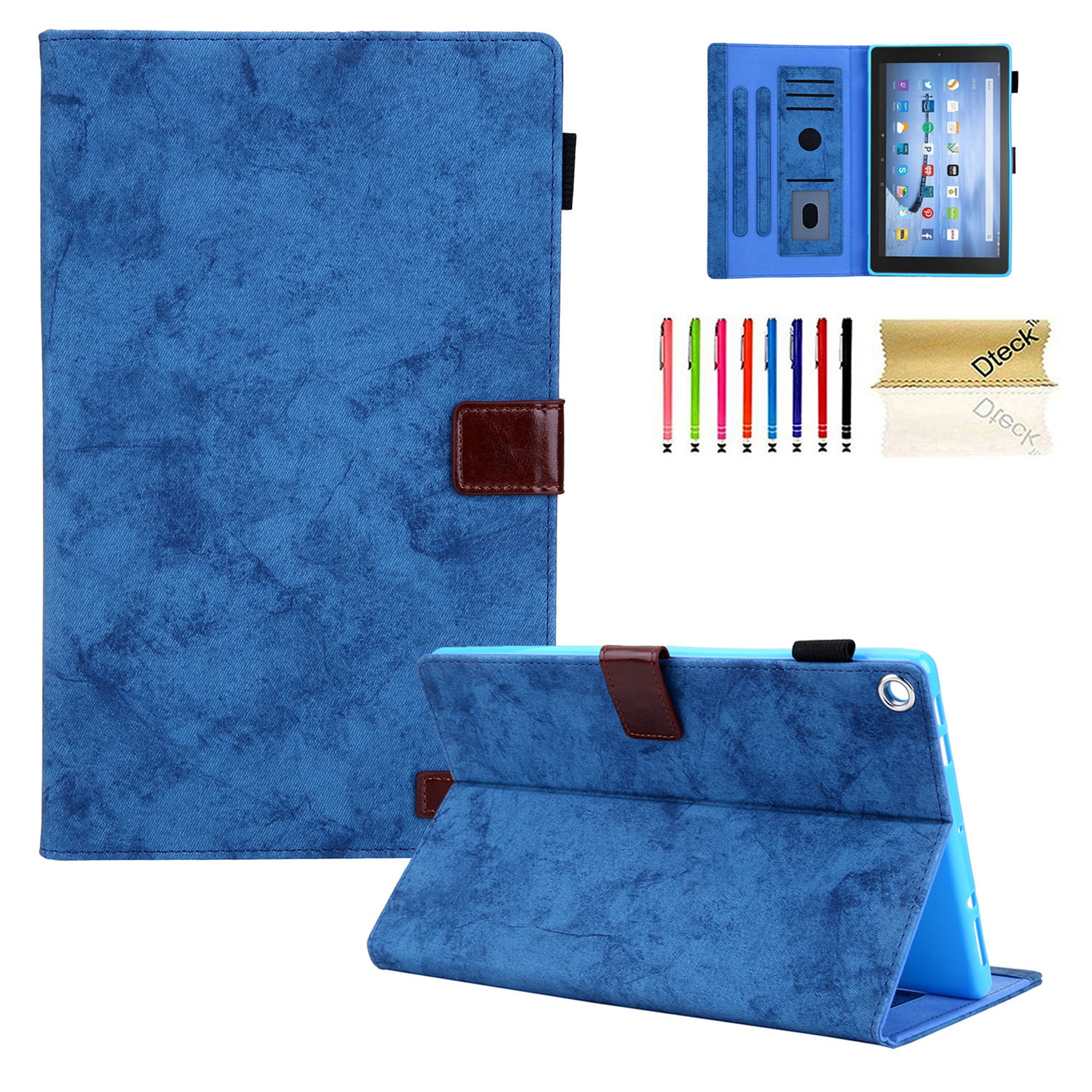 Kindle Fire HD 10 Case - Dteck Folio PU Leather Smart Case Cover with ...