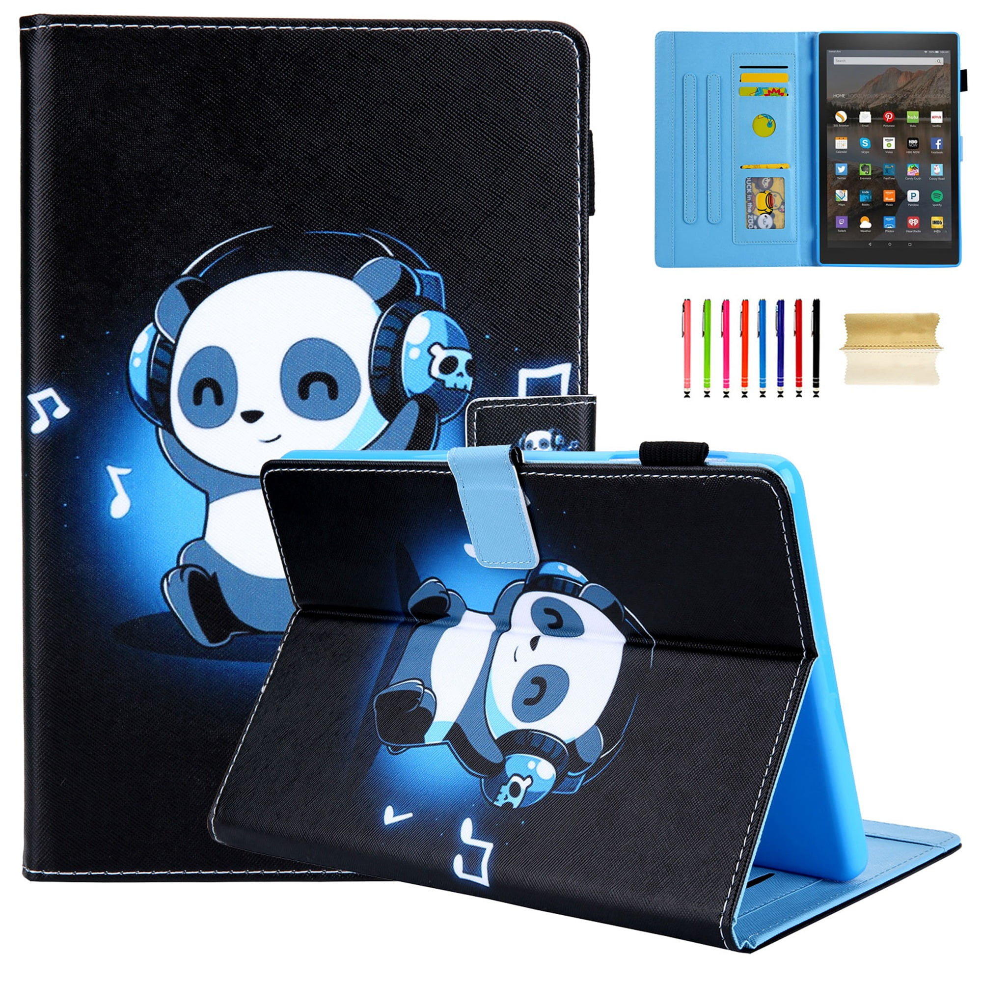 Kindle Fire HD 8" 2020 Case, Dteck PU Leather Folio Flip Stand Case ...