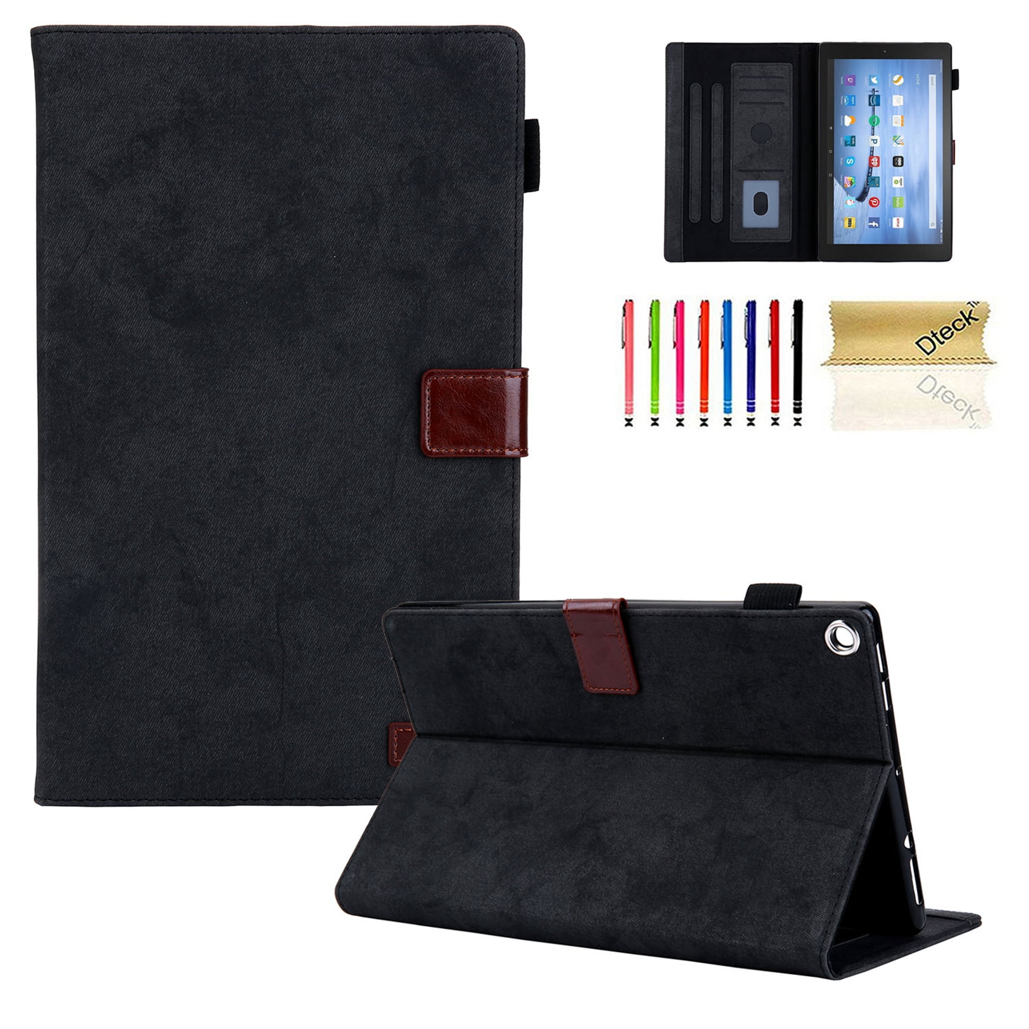 Kindle Fire HD 8 Case - Dteck Folio PU Leather Smart Case Cover with ...