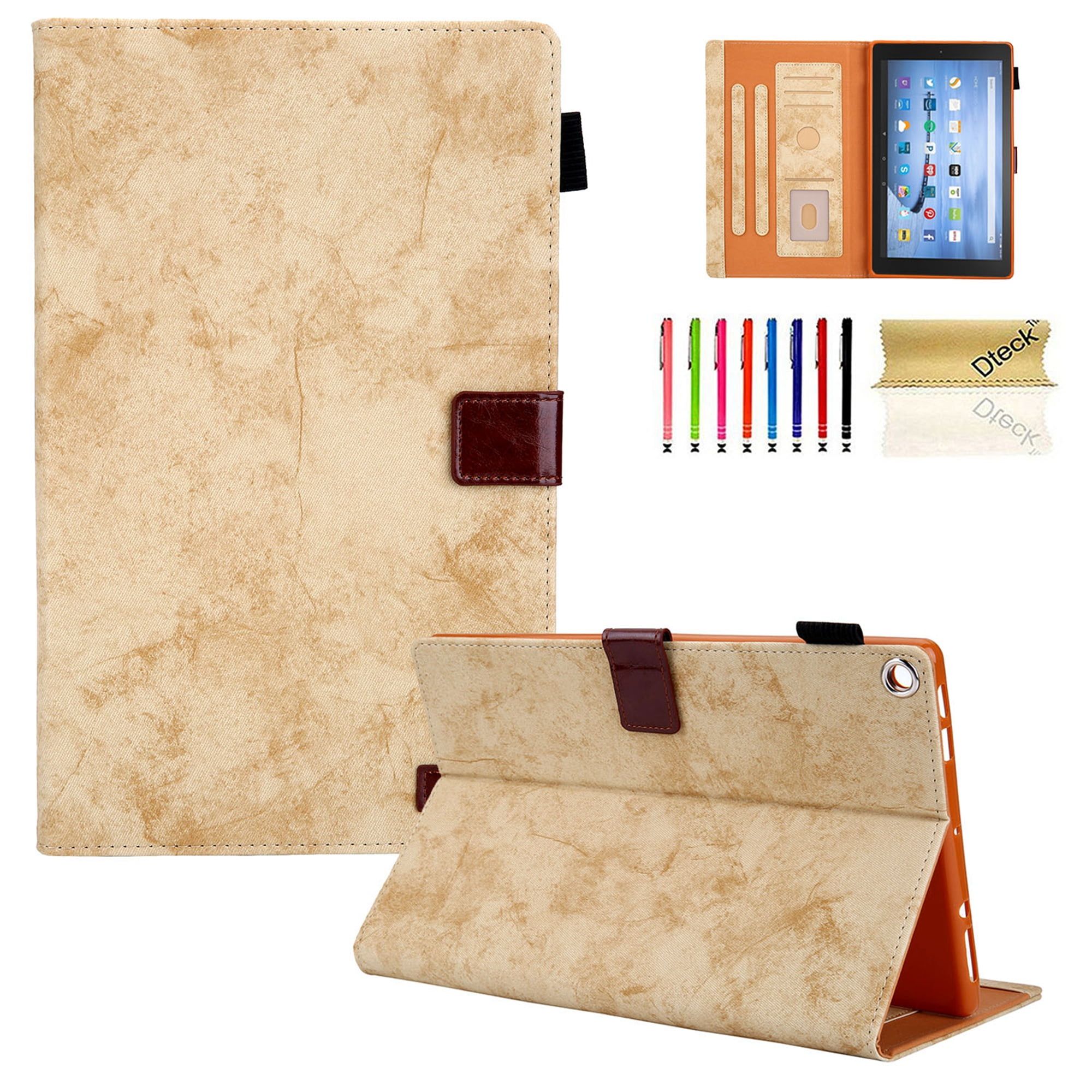 Kindle Fire HD 8 Case - Dteck Folio PU Leather Smart Case Cover with ...
