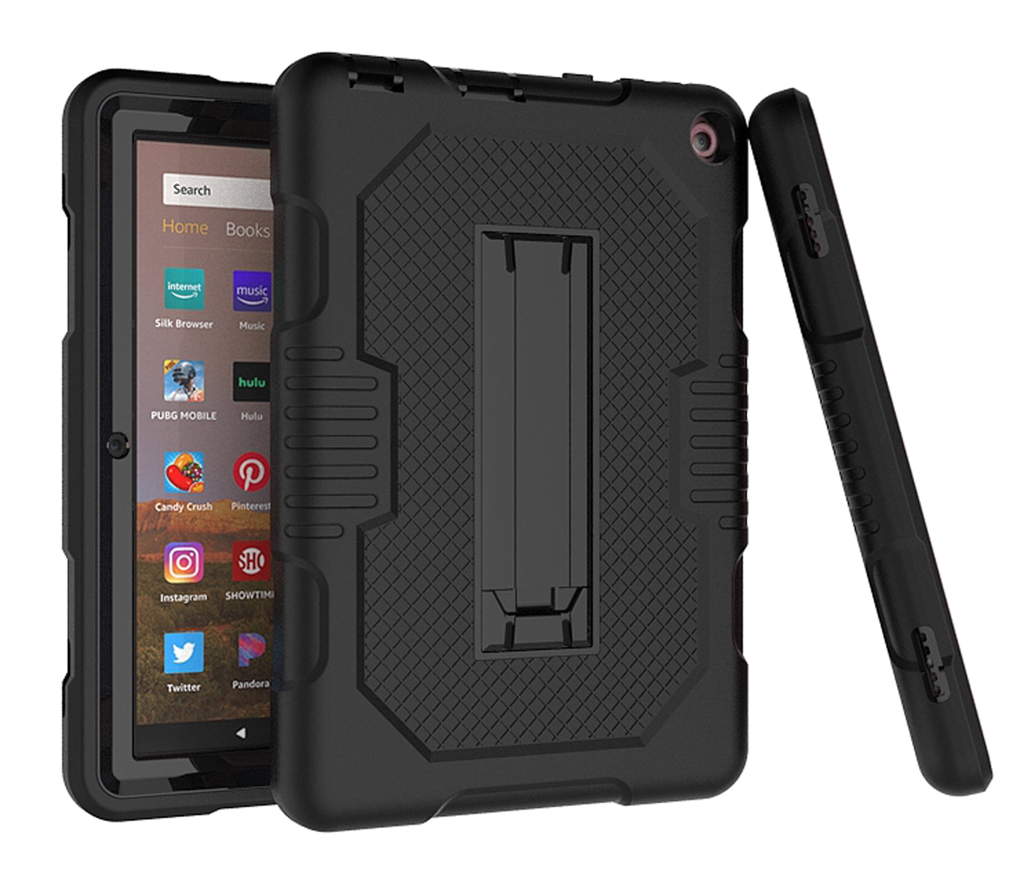 Kindle Fire HD 8 Case, Kindle Fire HD 8 Plus Case, 2020 10th Gen Solid ...