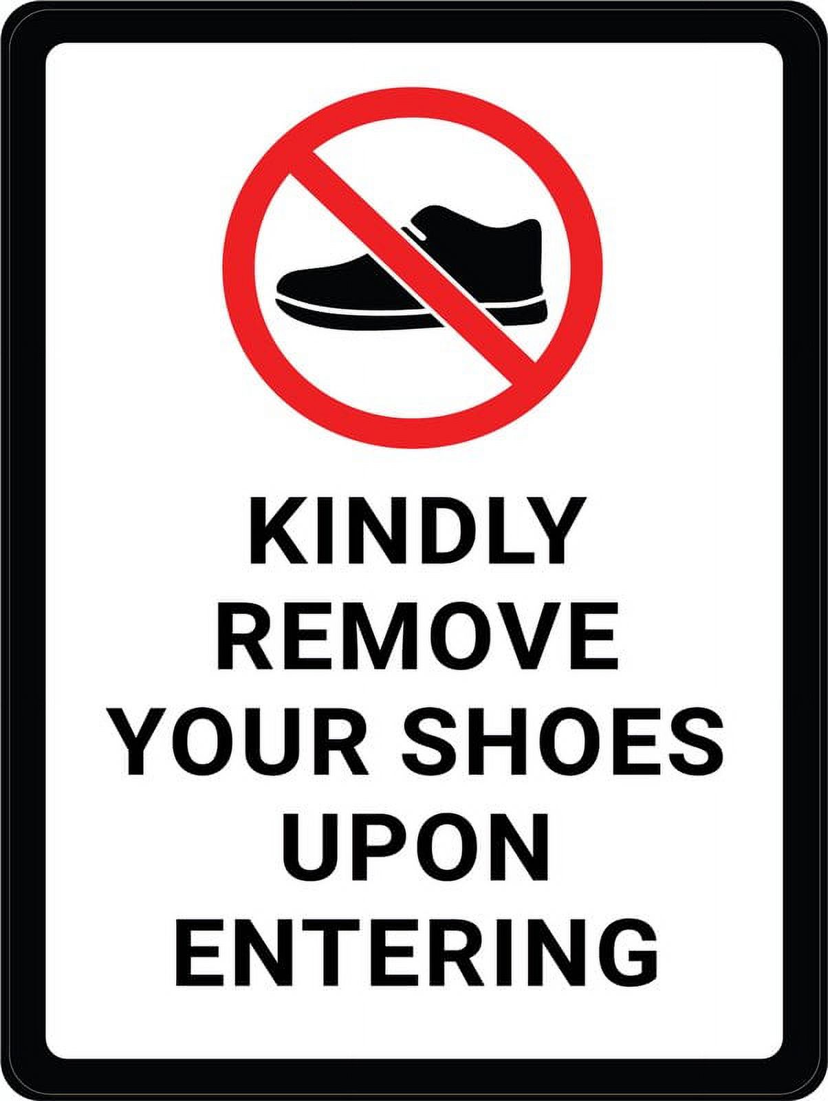 Kindly Remove Your Shoes Upon Entering Funny Vintage Tin Signs 8 X 12 ...