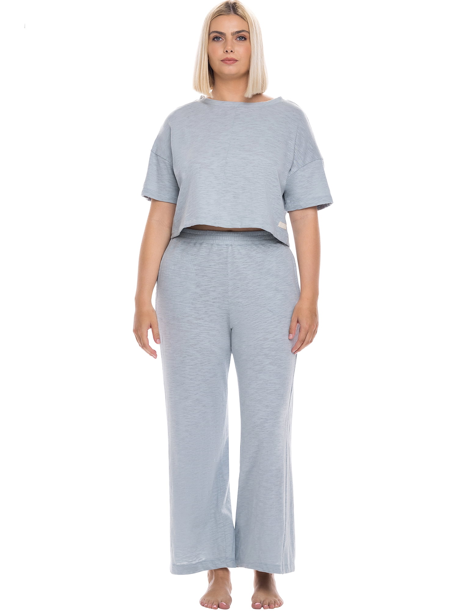 Kindly Yours Colorblock Day & Night Short Sleeve Tee and Pant Set ...