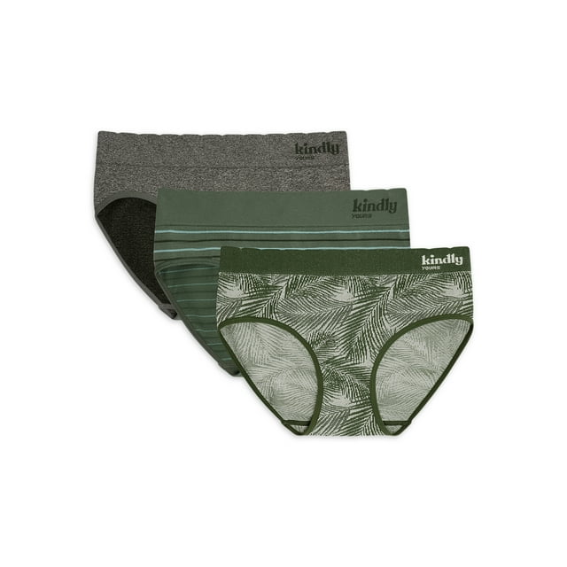 Kindly Yours Women's Seamless Hipster Underwear 3-Pack, Sizes XS to ...