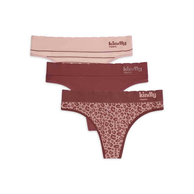 Kindly Yours Sustainable Seamless Thong Underwear - Walmart.com