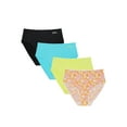 Kindly Yours Women's Comfy Micro Brief Underwear 4-Pack, Recycled ...