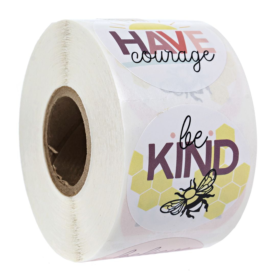 SBLABELS Kindness and Good Vibes Encouraging Sticker Assortment, 500 ...