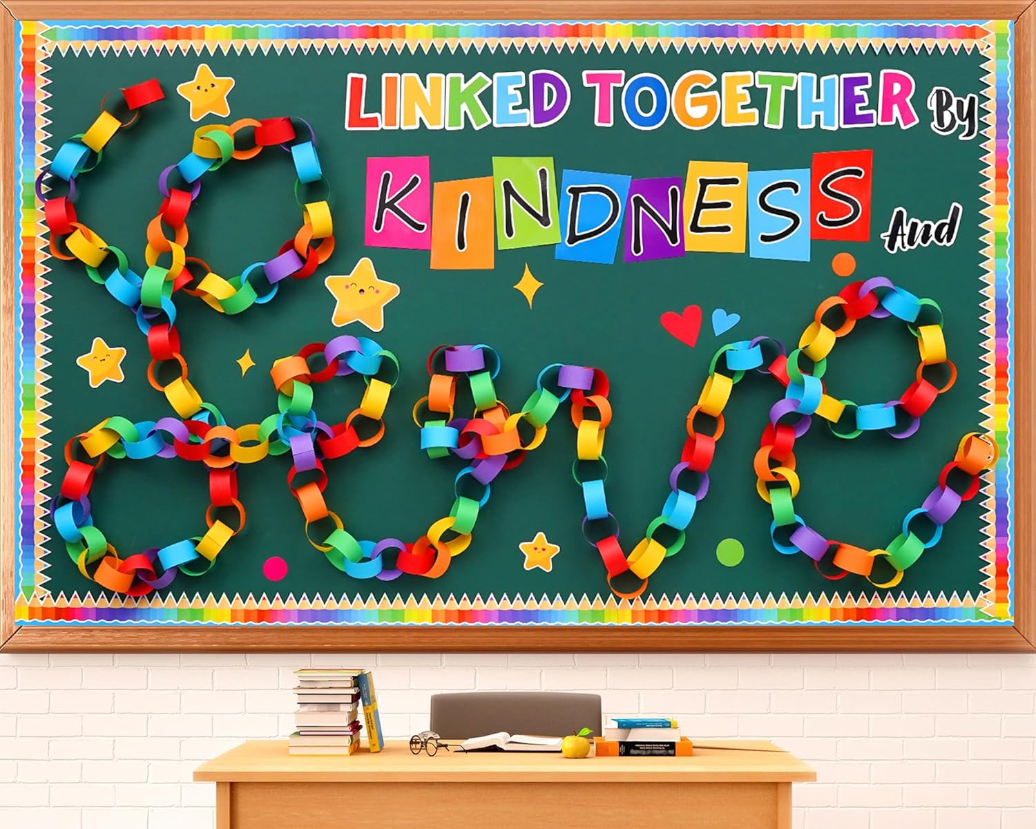 Kindness Bulletin Board Decorations Set Back to School Classroom Paper ...