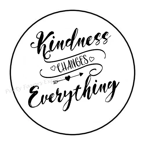 Kindness Changes Everything Stickers Party Favors Phone Decal Water Bottle Stickers Car Decals ...