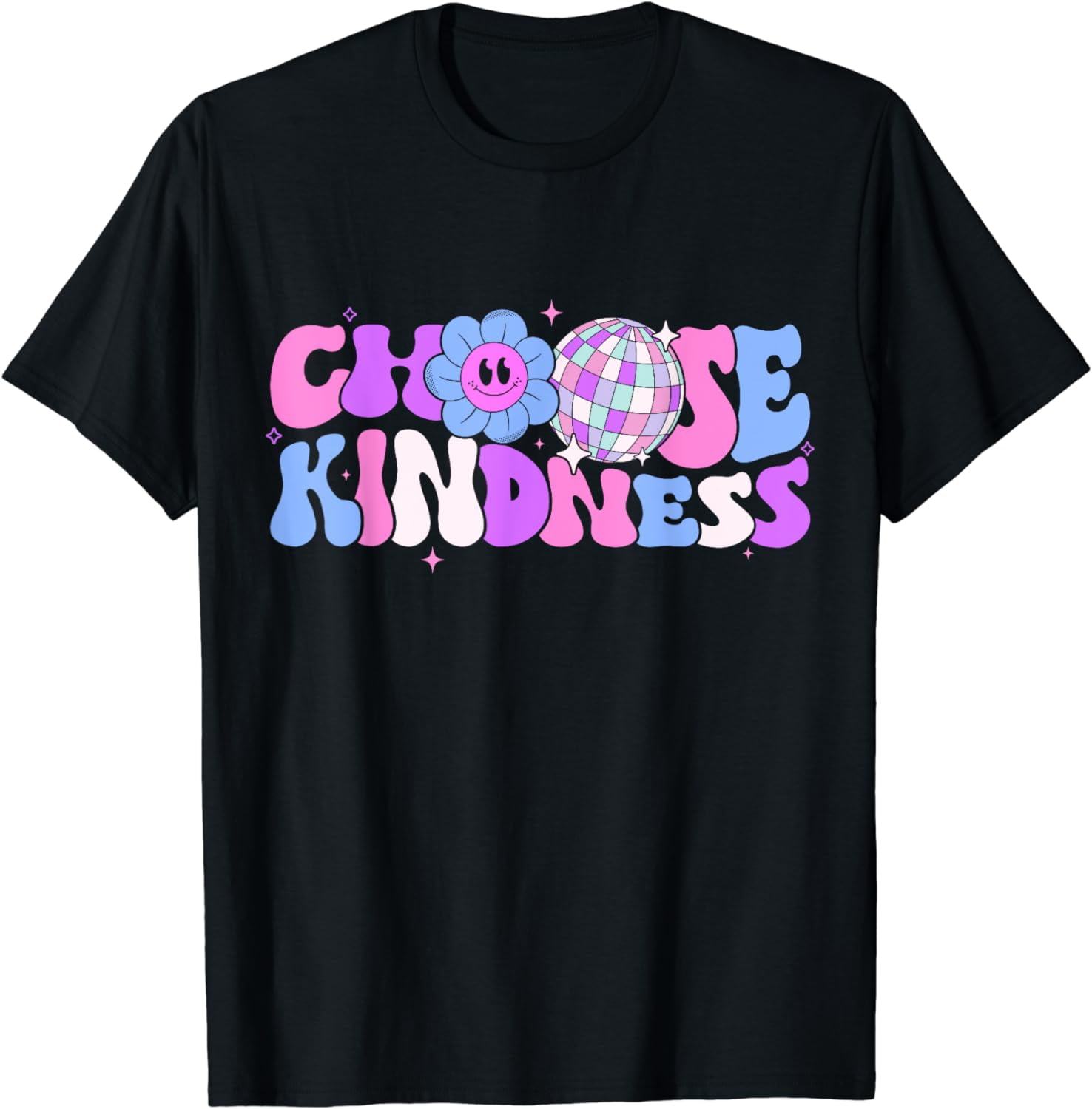 Kindness Groovy Be Kind Disco Women Men Inspirational T-Shirt - Walmart.com