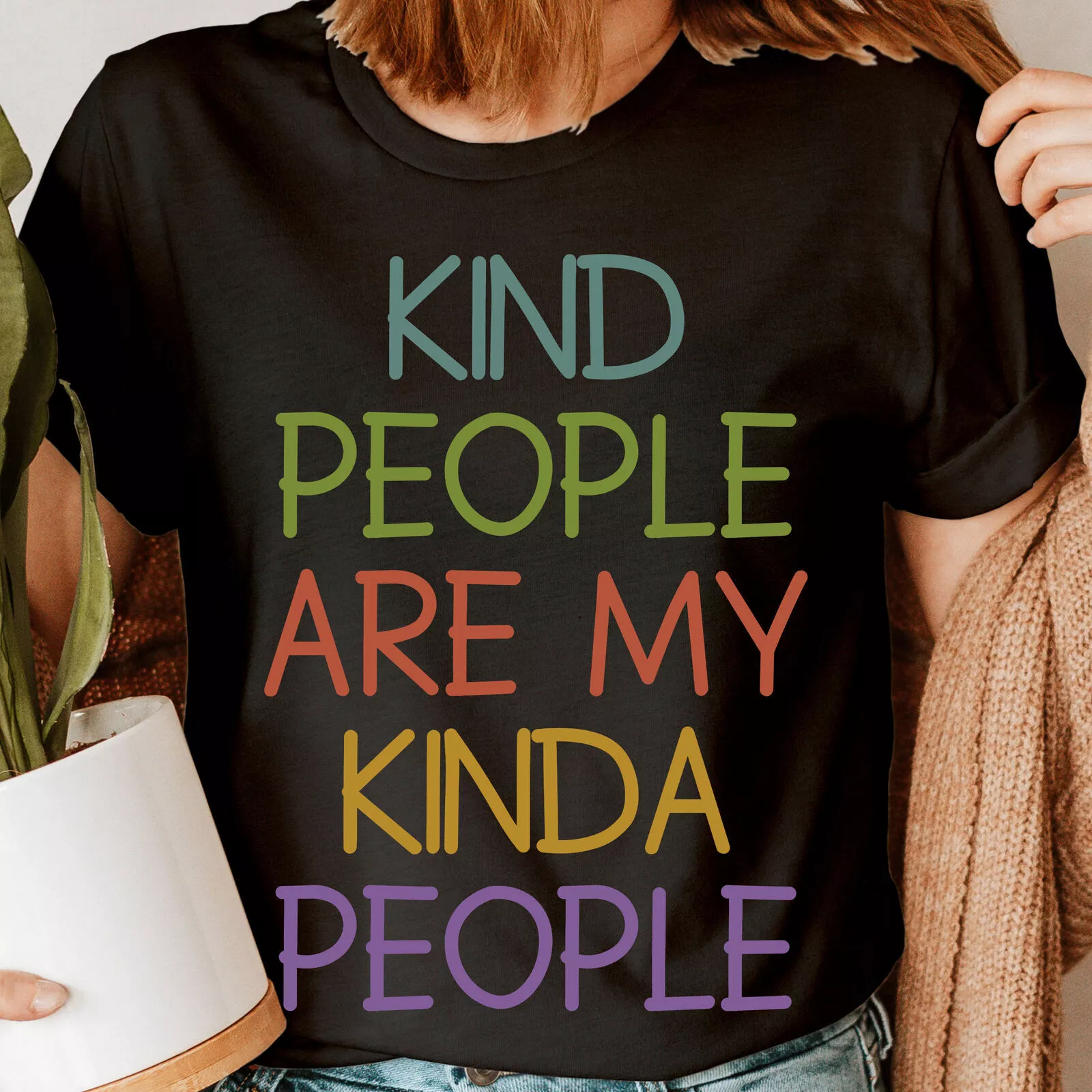 Kindness Kind People Are My Kinda People Teacher Mom Womens T-Shirts ...