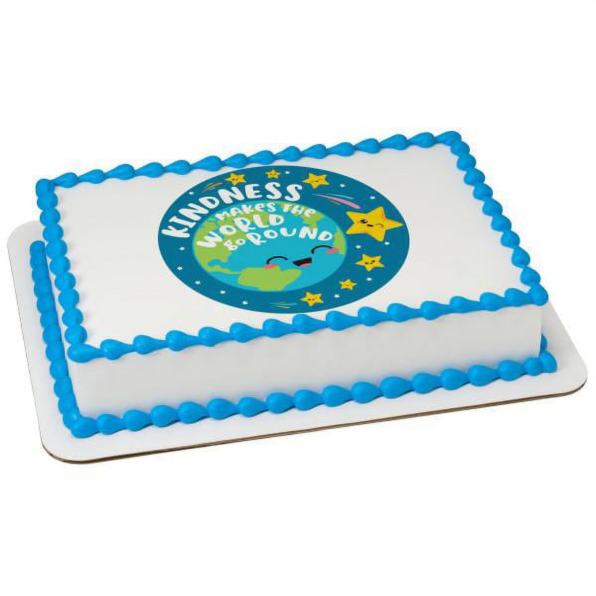 Kindness Makes the World Edible Cake Topper Image - Walmart.com