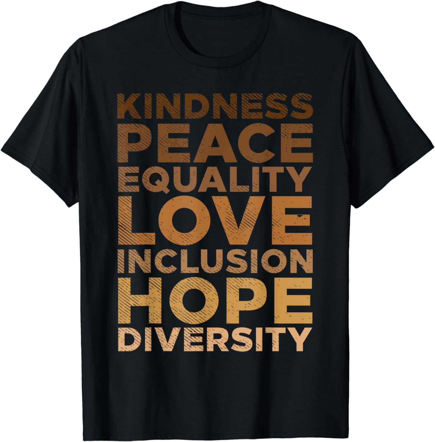 Kindness Peace Equality Black African Pride Melanin BLM Gift T-Shirt ...