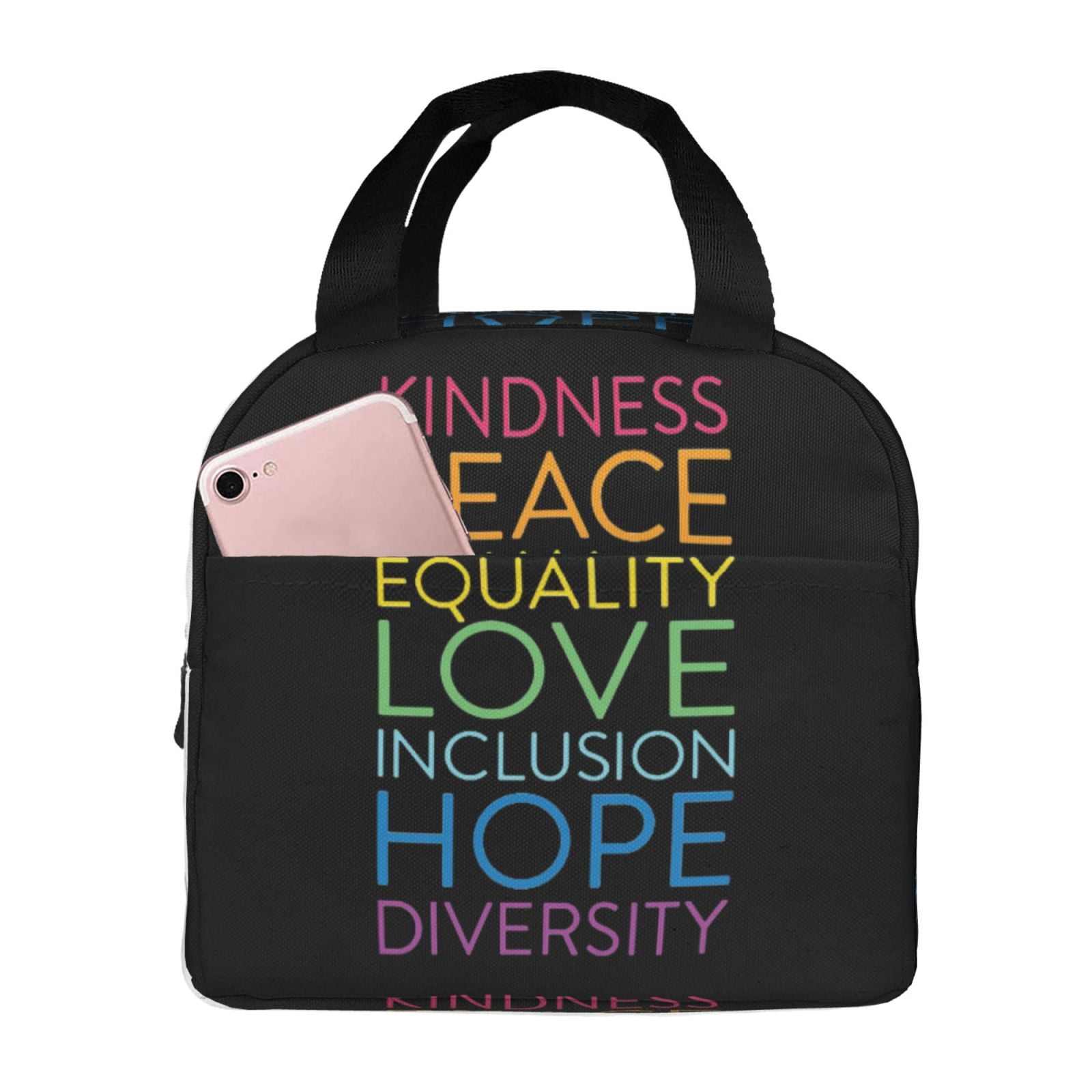 Kindness Peace Equality Love Inclusion Hope Diversity Lunch Bag ...