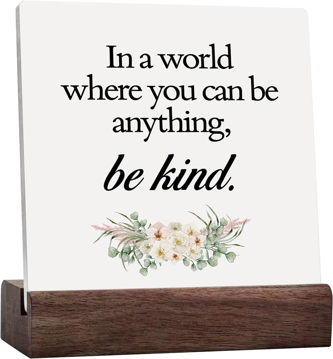 Kindness Quote Canvas Wall Art Framed Print Rustic in a World Where You ...