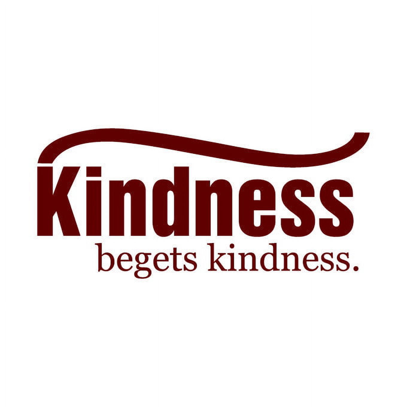 Kindness begets kindness Vinyl Quote - Medium - Dark Red - Walmart.com