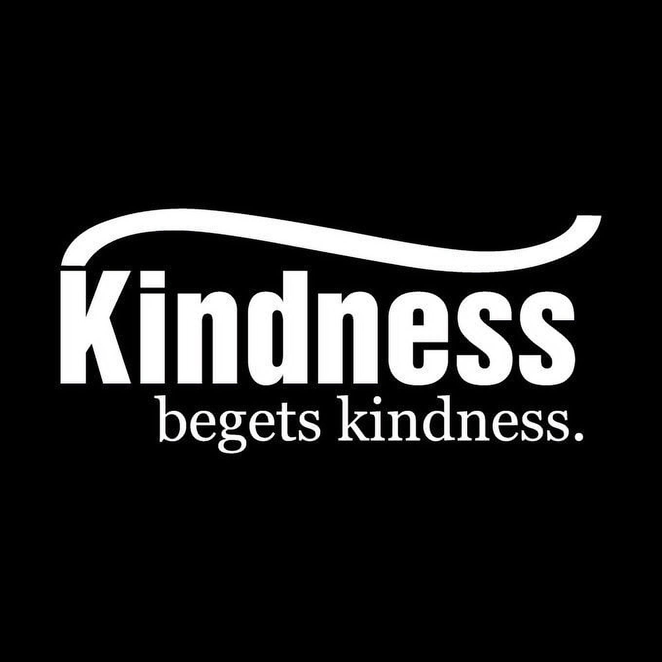 Kindness begets kindness Vinyl Quote - Medium - White - Walmart.com