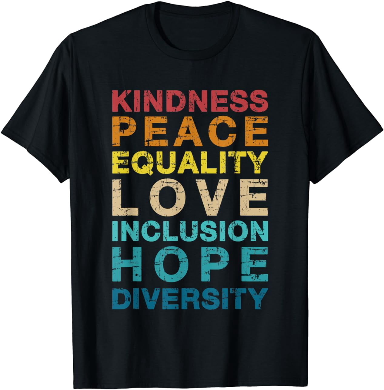Kindness love diversity vintage for LGBT pride awareness T-Shirt ...