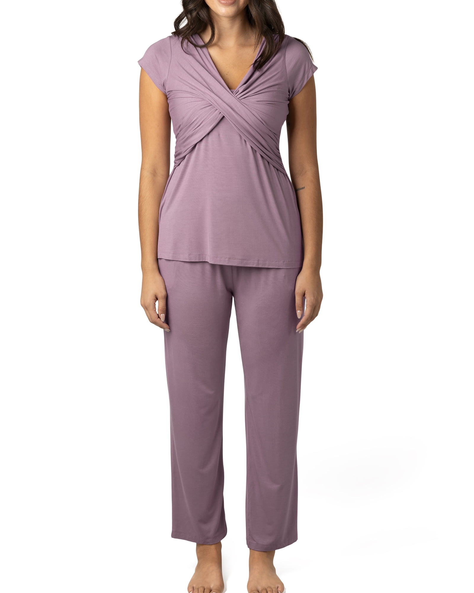 Kindred Bravely Davy Ultra Soft Maternity & Nursing Pajamas Sleepwear ...