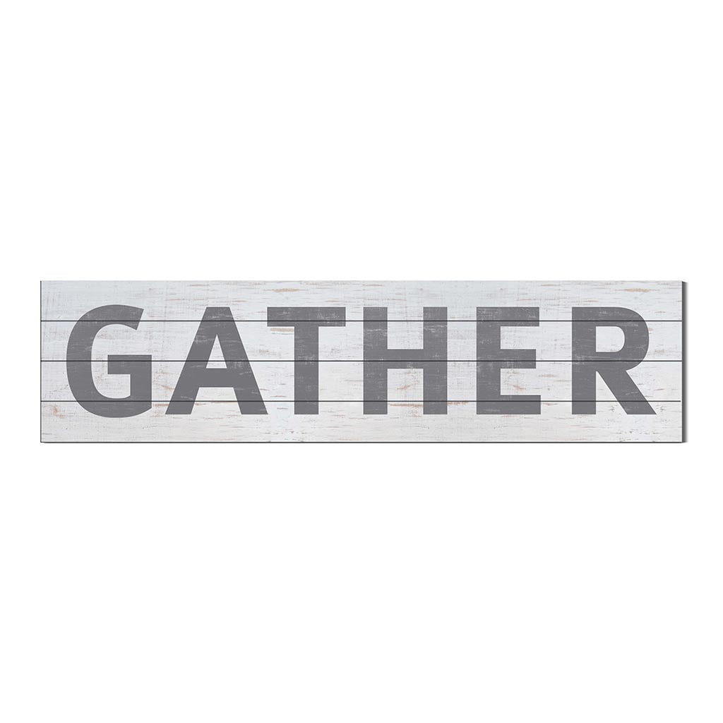 Kindred Hearts 40" Black and White "Gather" Slat Wall Sign - Walmart.com