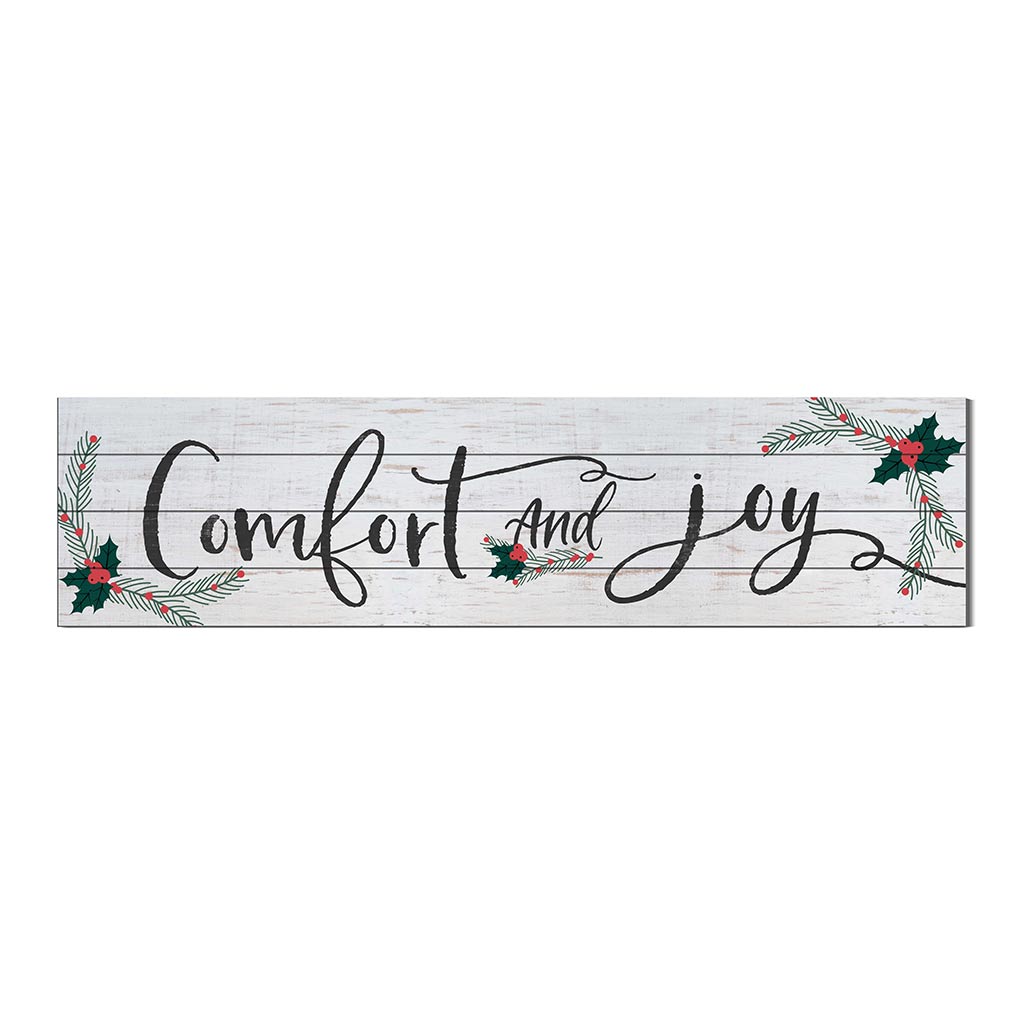 Kindred Hearts 40" Green and Red "Comfort and Joy" Wooden Slat Sign ...