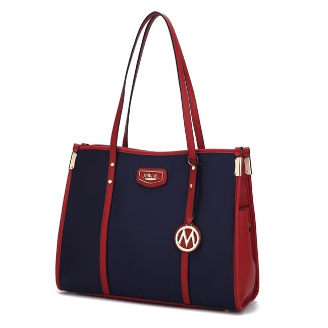 Kindred Oversize Tote Bag, Navy-Wine - Walmart.com