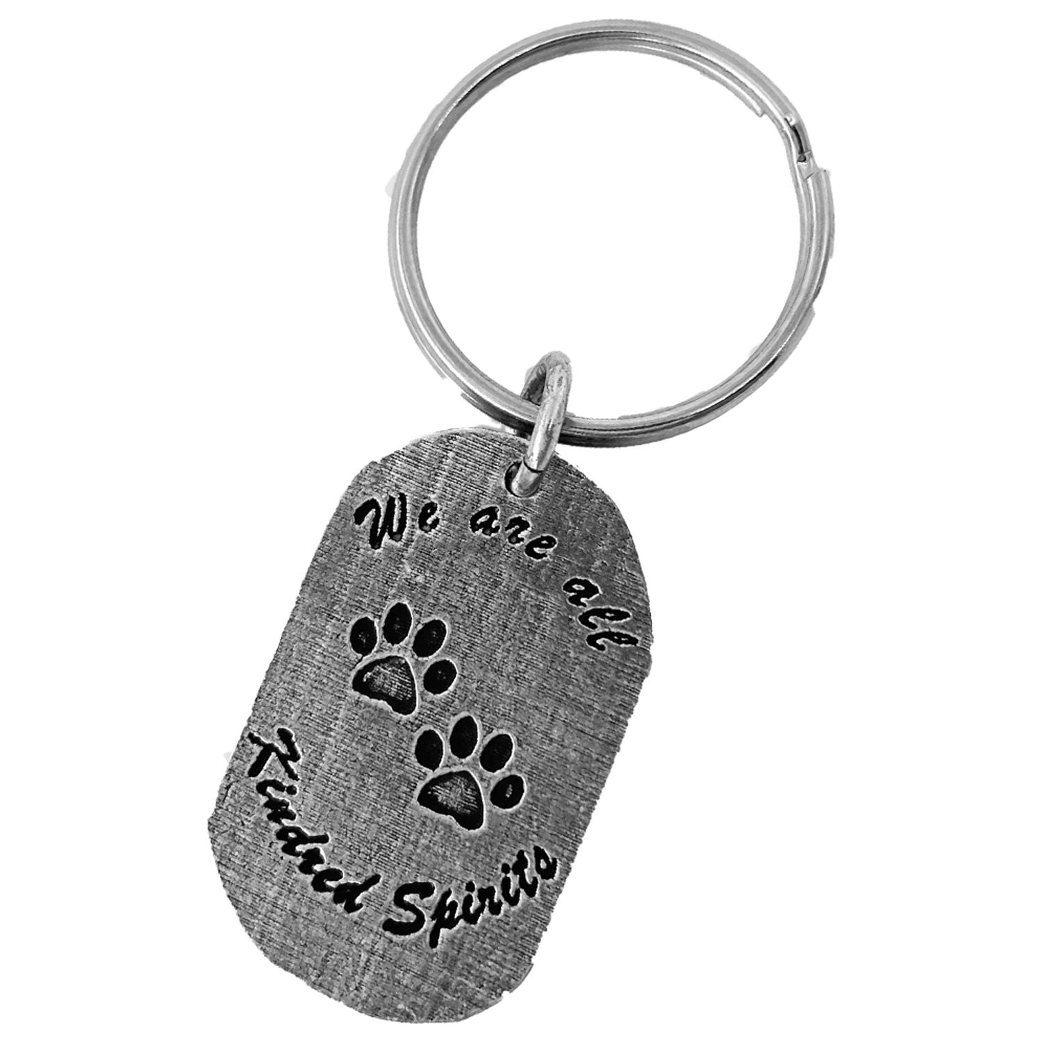 Kindred Spirits Dog Keychain, Pets, Animal Loves, Paw Prints, Key Fob ...