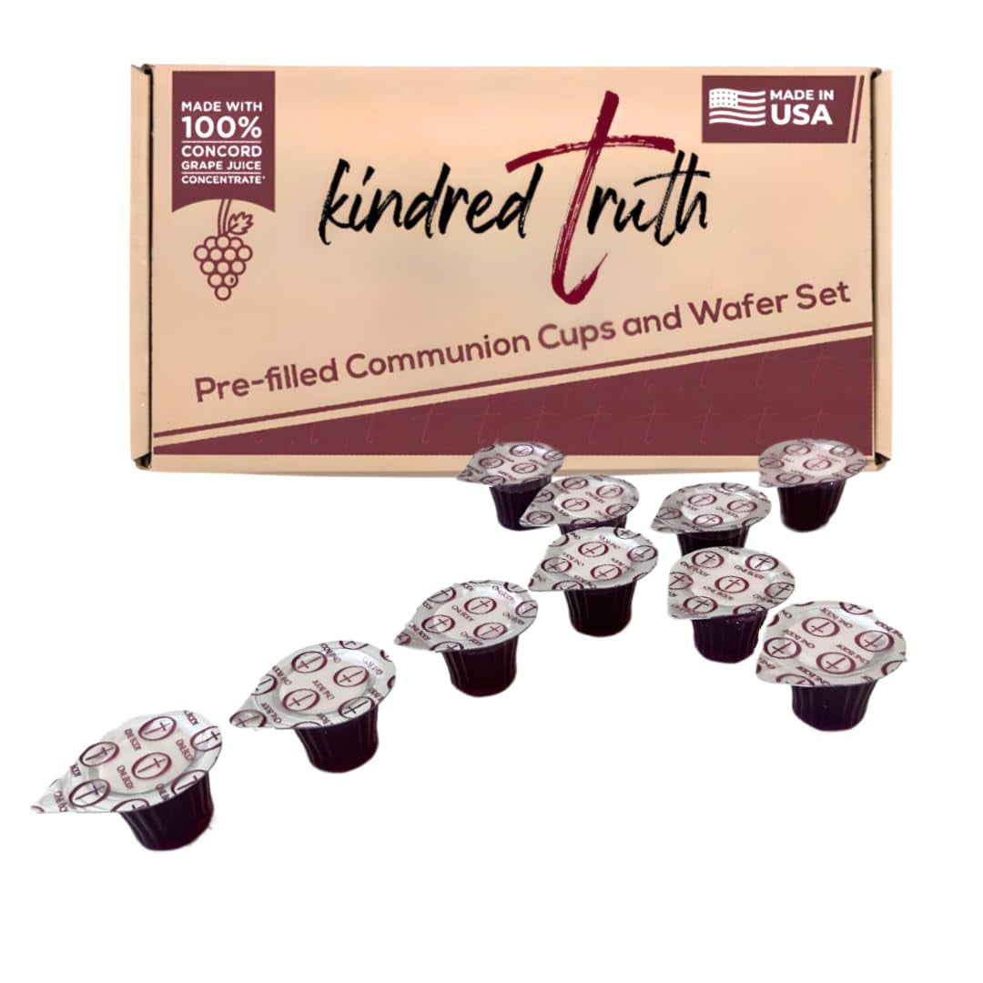 Kindred Truth - Easy Open Pre-filled Communion Cups and Wafer Set ...
