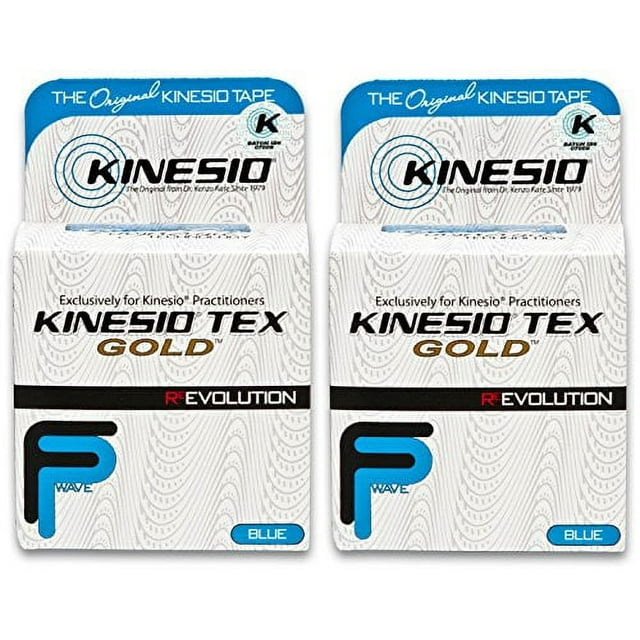 Kinesio Taping - Elastic Therapeutic Athletic Tape Tex Gold FP - Blue– 2 in. x 13 ft - 2 Pack ...