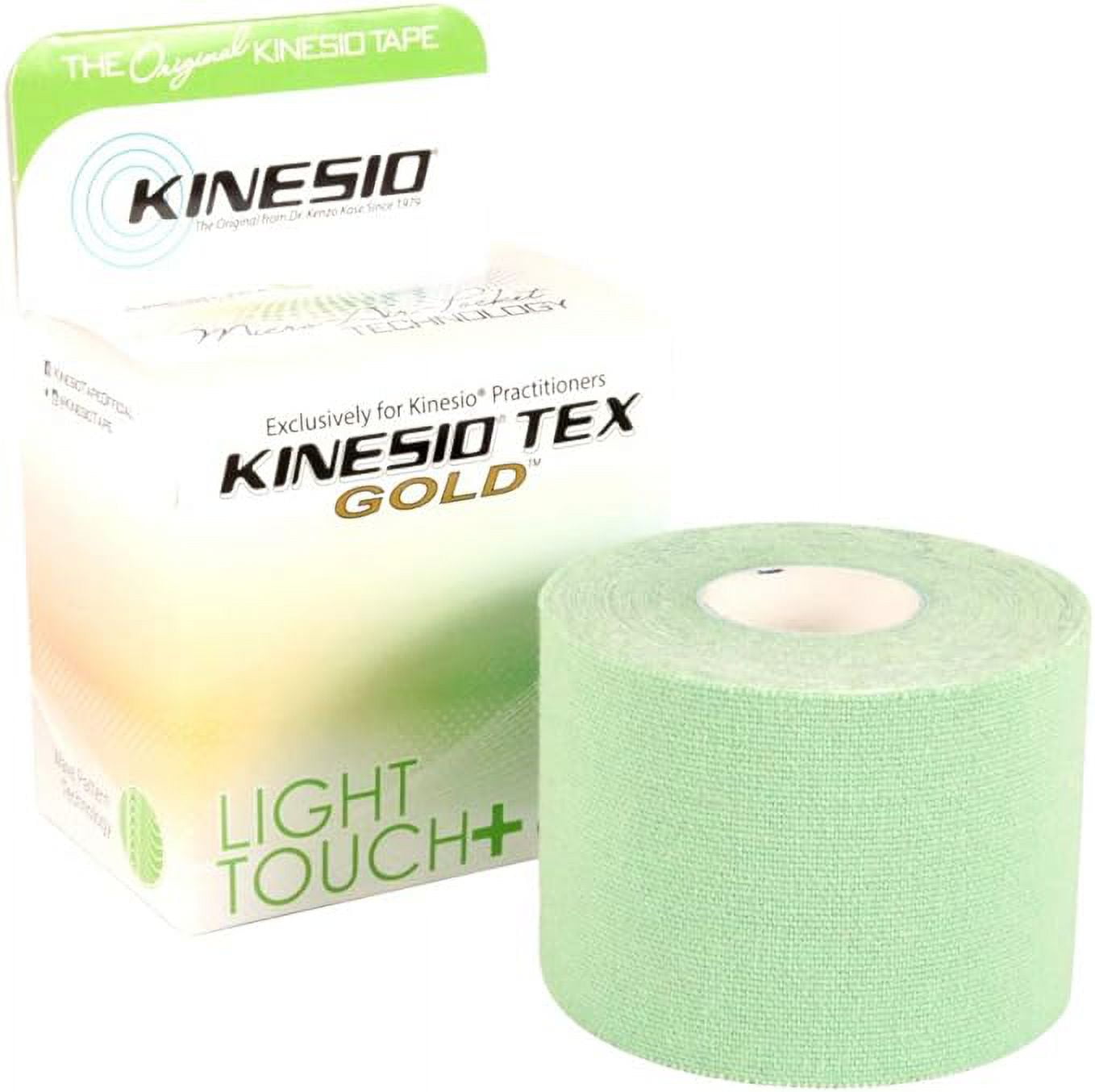 Kinesio Taping - Elastic Therapeutic Athletic Tape Tex Gold Light Touch - Take Green – 2 in. x ...