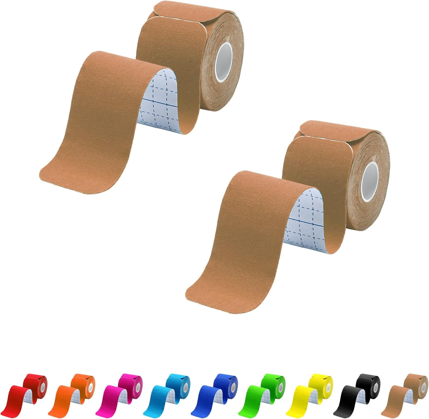 Kinesiology Tape 2 Rolls, Athletic Tape for Muscle Joints Support, 40 ...