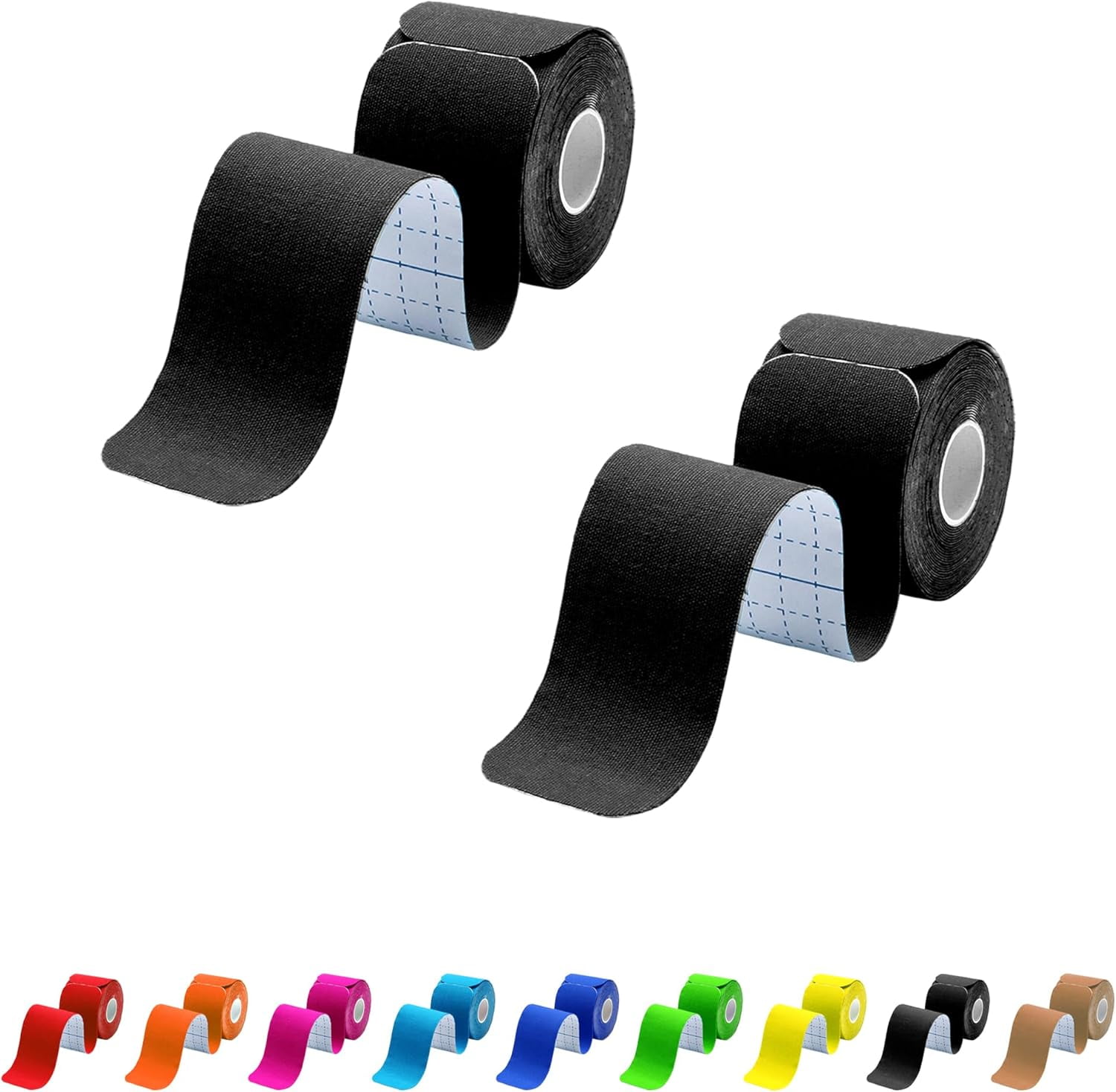 Kinesiology Tape 2 Rolls, Athletic Tape for Muscle Joints Support, 40 ...