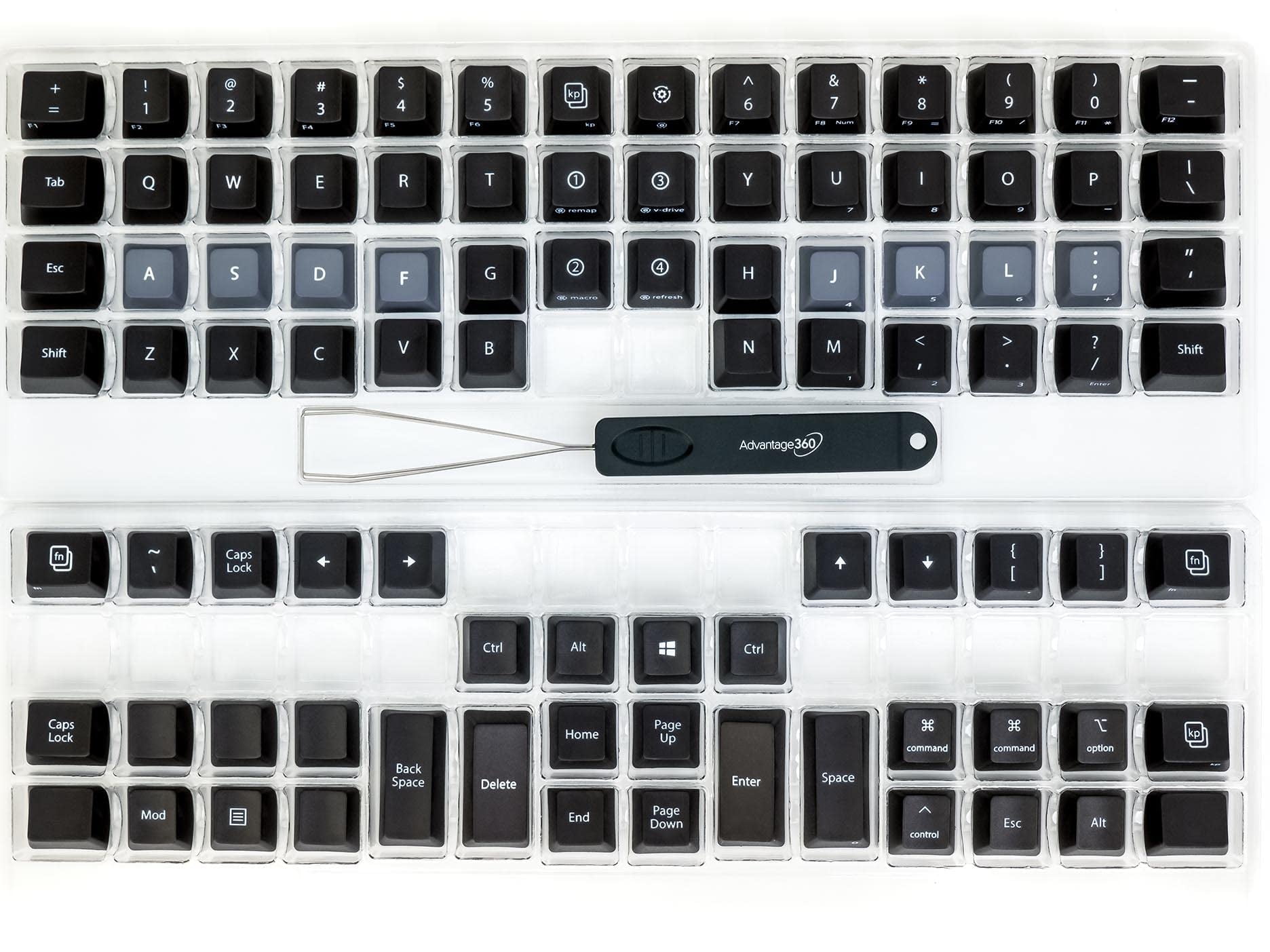 Kinesis Advantage360 QWERTY Keycap Set - Walmart.com