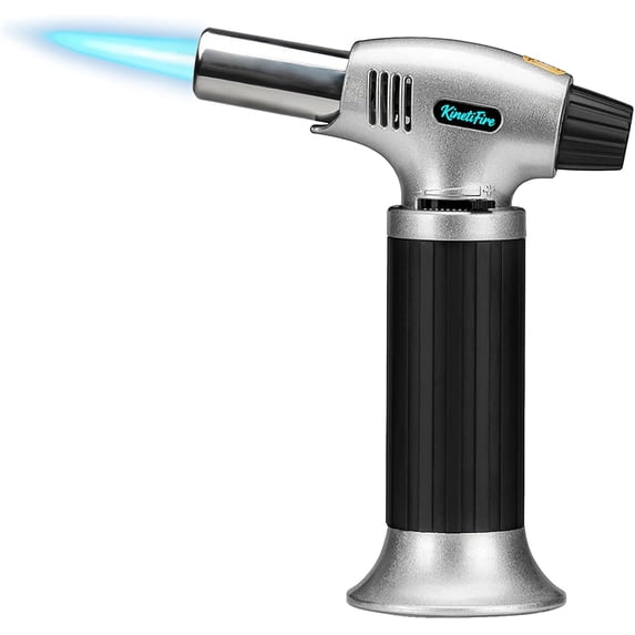 KinetiFi Butane Torch Lighter, fillable Kithcne Torch with Safety Lock ...