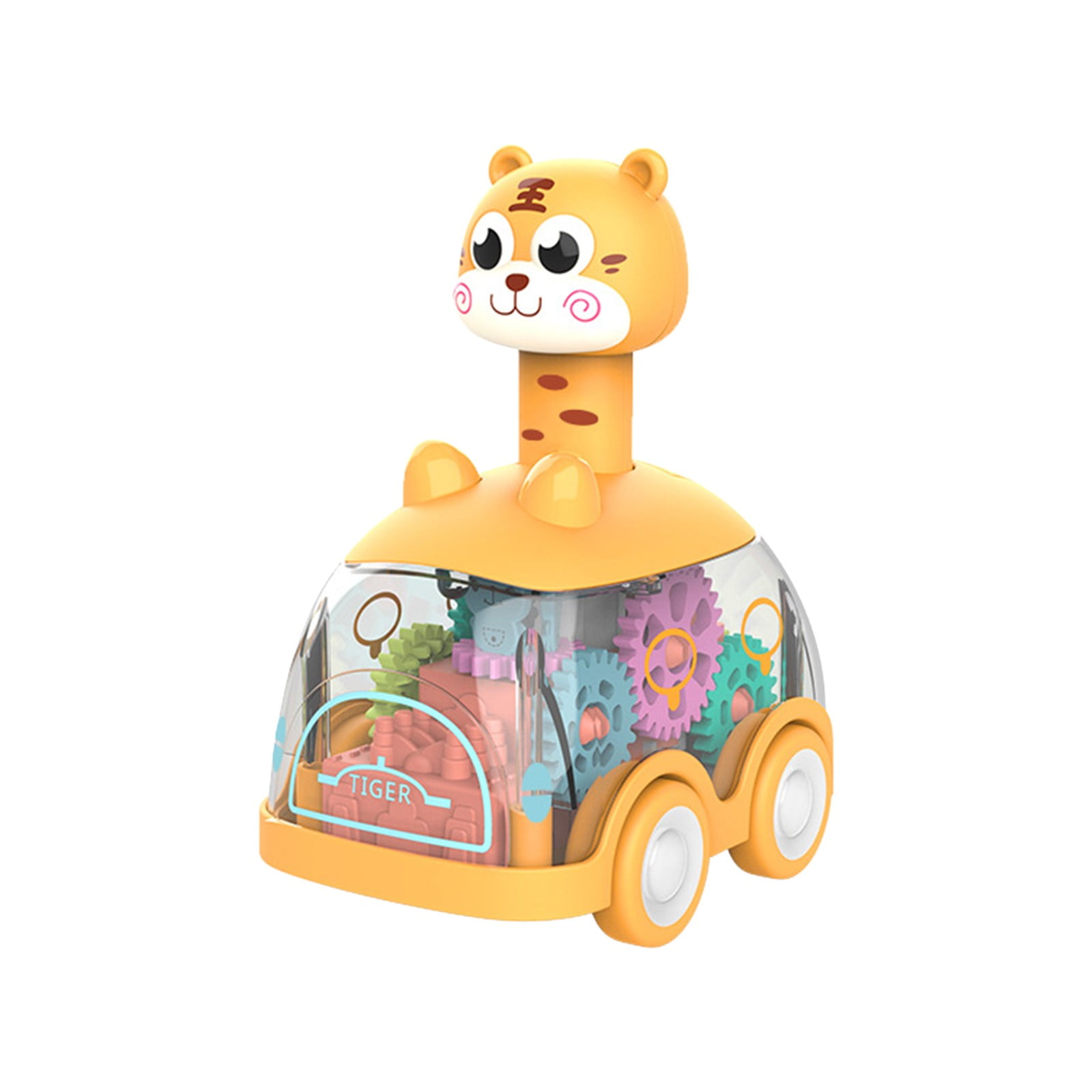Kinetic Activity Toy Press-n-Go Gear Car Toy, Educational Push Vehicle ...